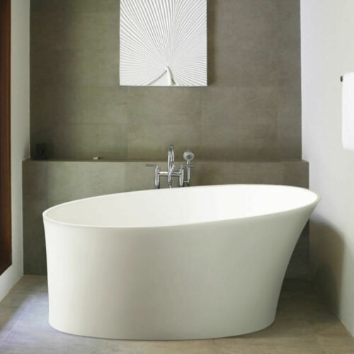 BC Designs Delicata Solid Surface 1520 – polished white Freestanding ...