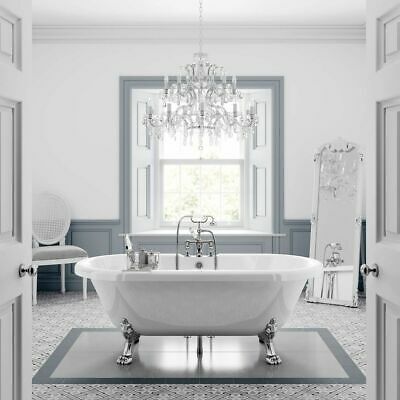 British Baths Clifton Double Ended 1695 Roll-Top Freestanding Bath ...