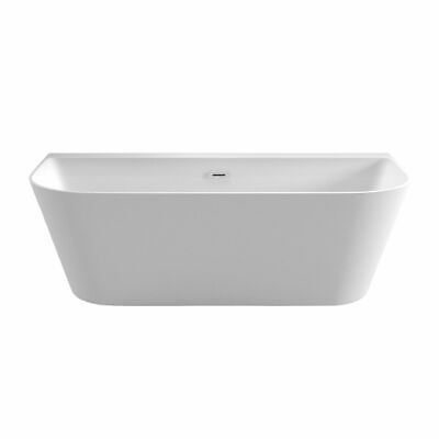 British Baths Derwent Back to Wall Freestanding Bath – “D” Shaped One ...