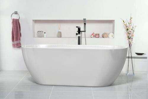 British Baths Hebden 1500mm Gloss White Acrylic Freestanding Bath ...