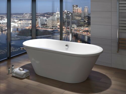 British Baths Shearwater 1800 Gloss White Acrylic Freestanding Bath ...