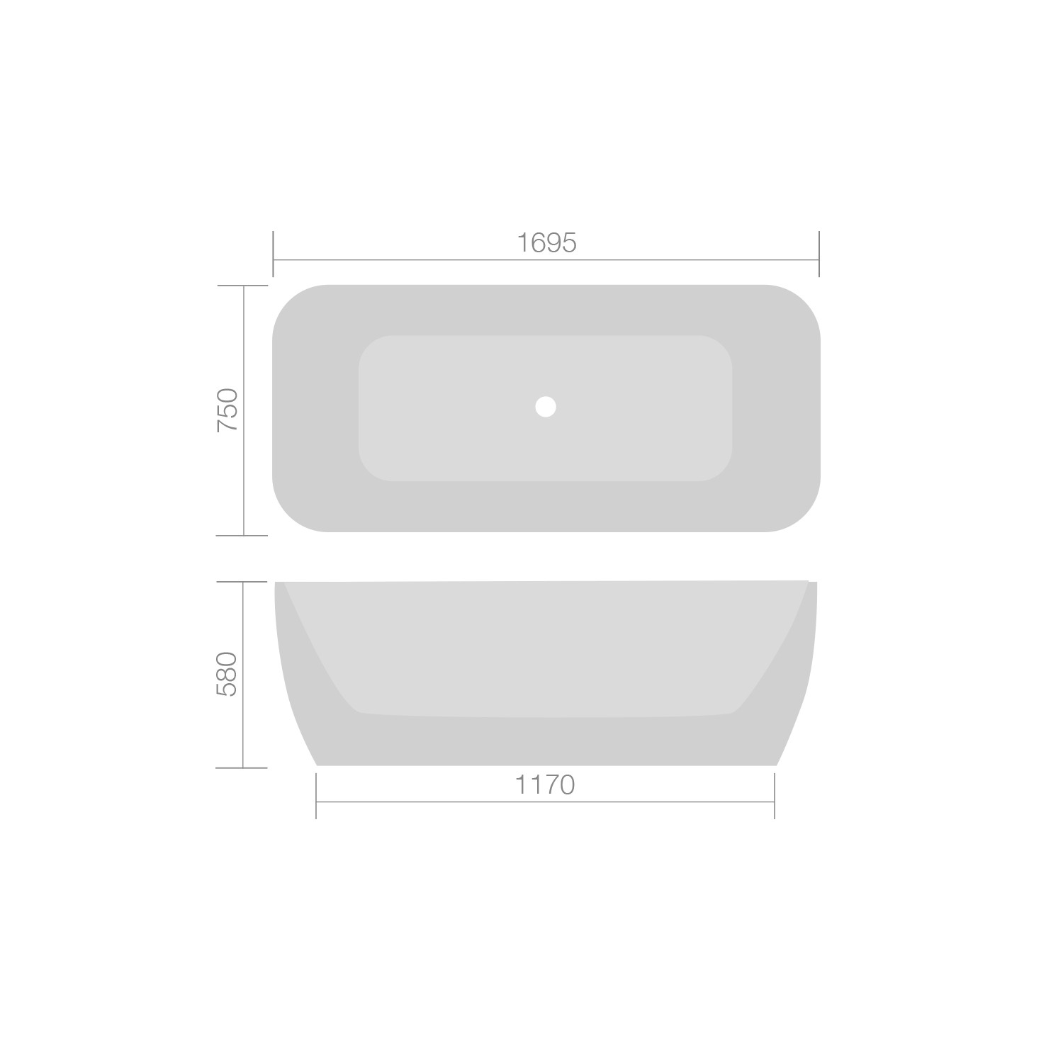 Frontline Eco Bath 1700mm x 750mm – British Baths
