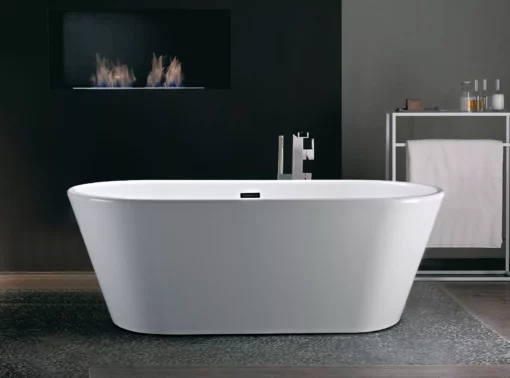 British Baths Ellerburn Gloss White Acrylic Freestanding Bath – 1650 x ...