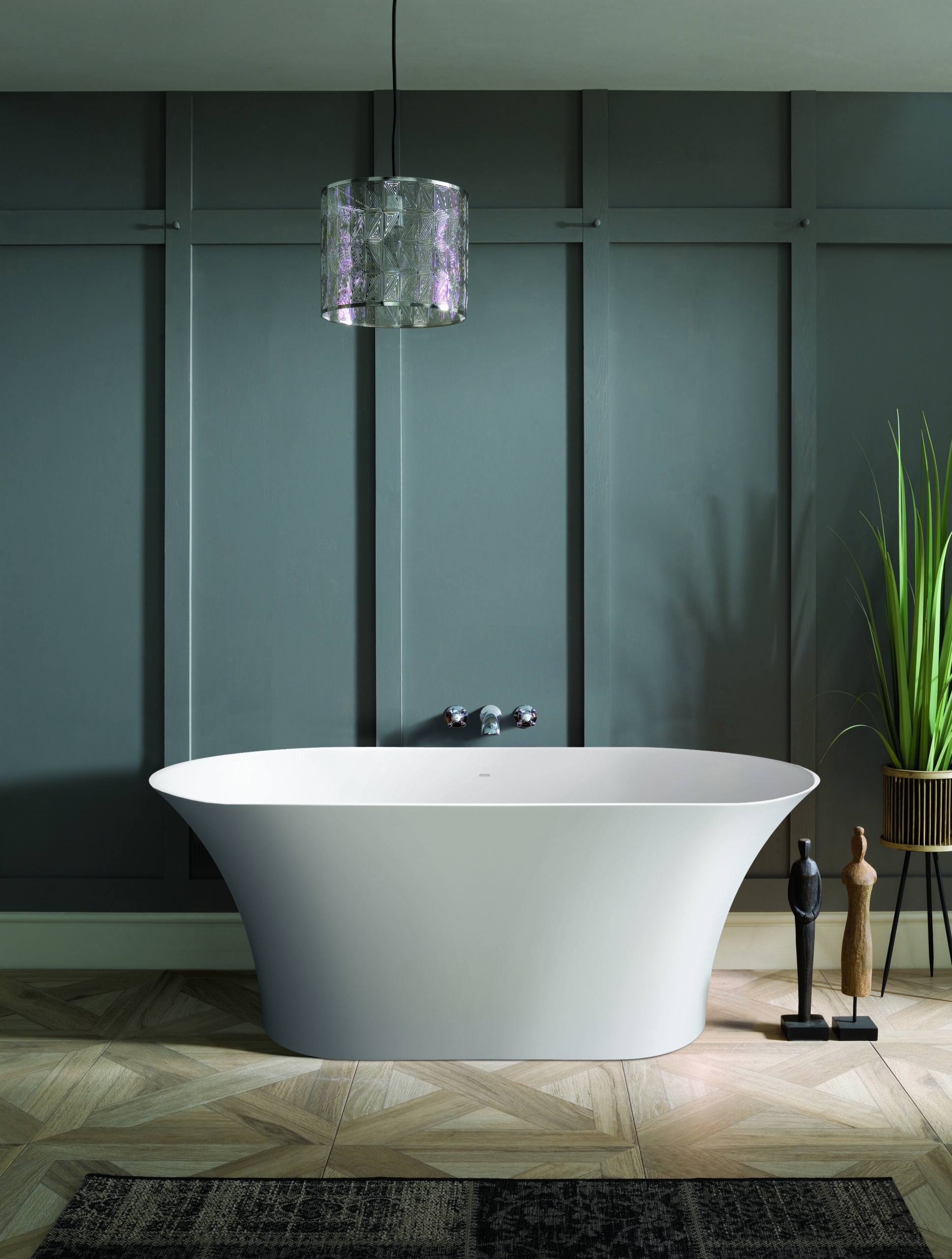 BC Designs Verdicio Freestanding Bath – 1680mm x 700mm – Silk Matt ...