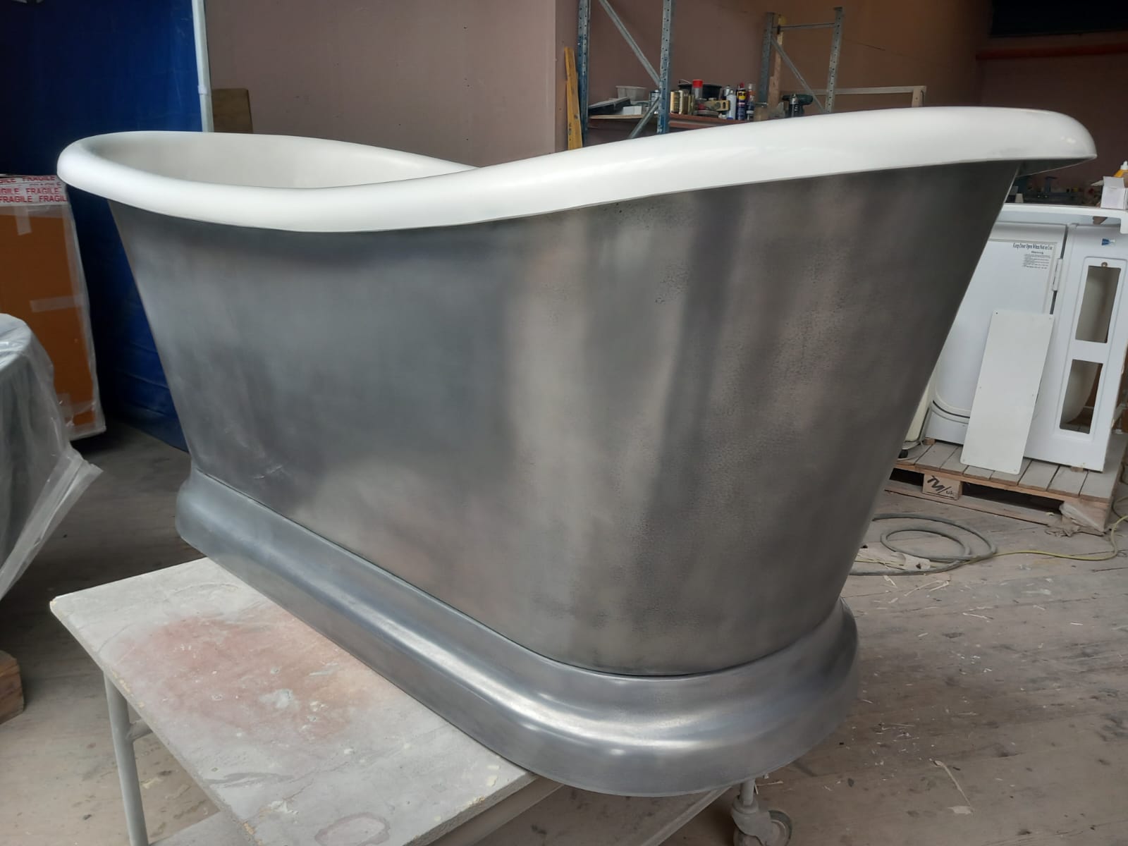 British Baths Tempest Freestanding Bath – Antique Tin Finish – Stunning ...