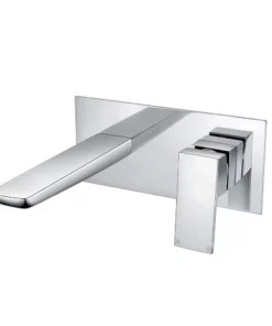 Ainsty Wall Mounted Basin Tap – Chrome – British Baths